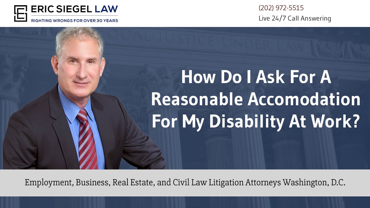 How do I ask for a reasonable accommodation for my disability at work ...